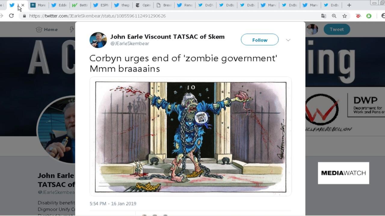 Corbyn urges end of 'zombie government' - MediaWatch