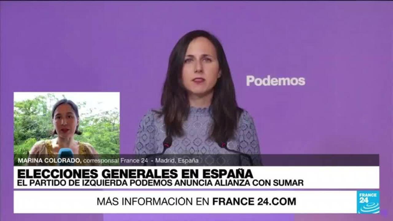 Informe desde Madrid: el partido de izquierda Podemos anuncia alianza con Sumar - France 24