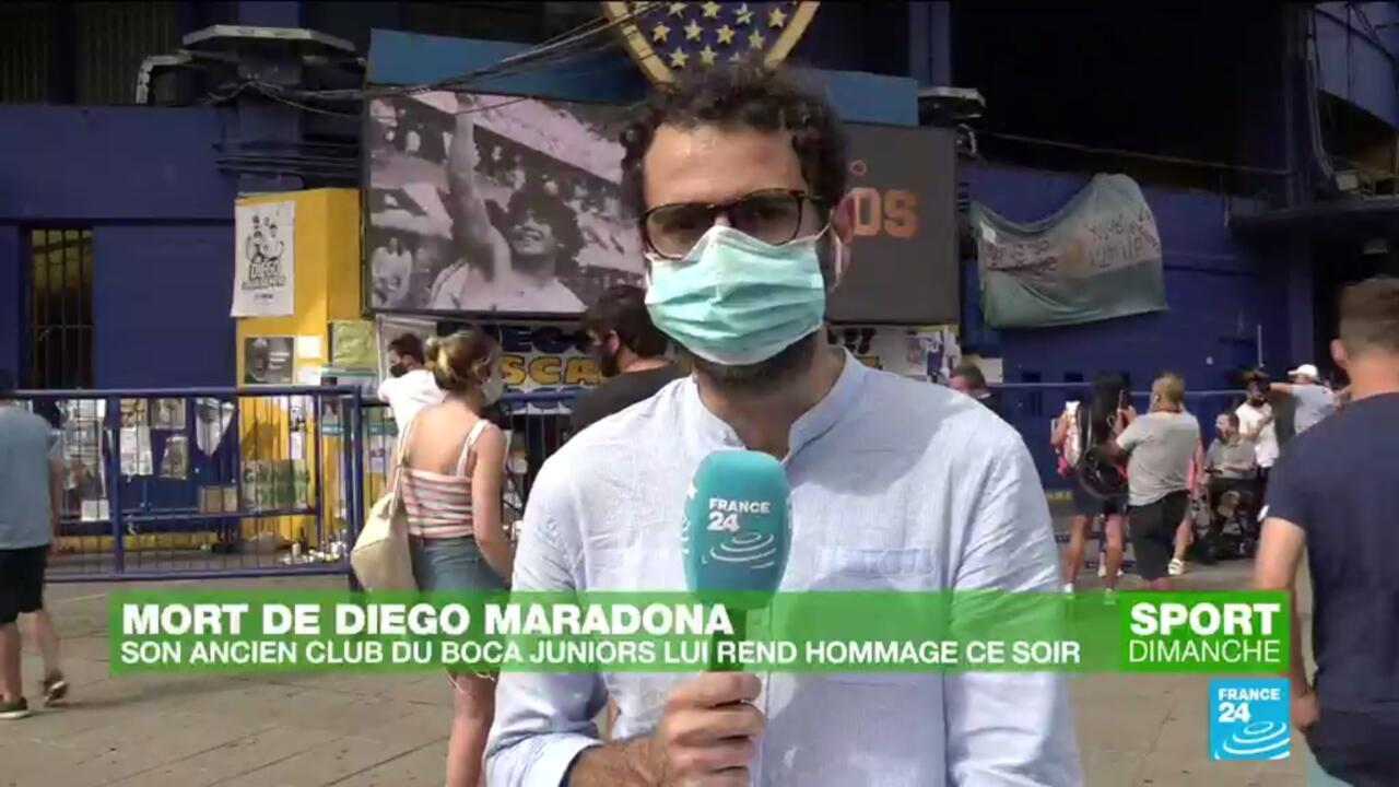 Mort de Maradona : les hommages se poursuivent à la Bombonera, stade ...