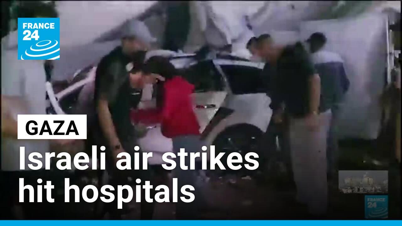 Palestinian officials say Israeli air strikes hit Gaza hospitals ...
