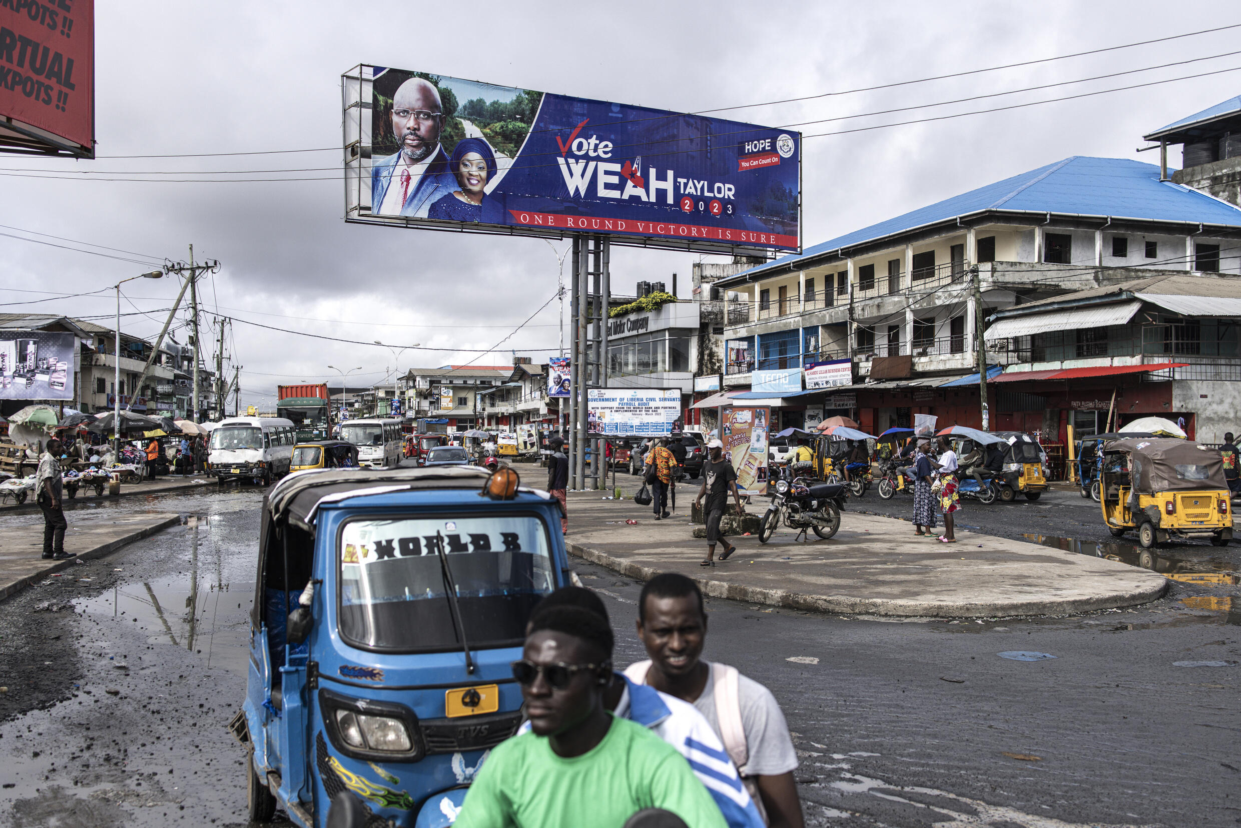 Liberia's football superstar president runs for re-election