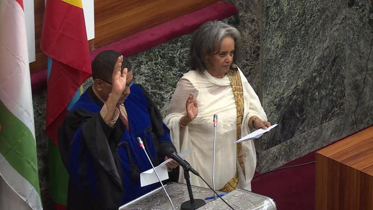 Ethiopia's parliament elects first female president, Sahle-Work Zewde ...