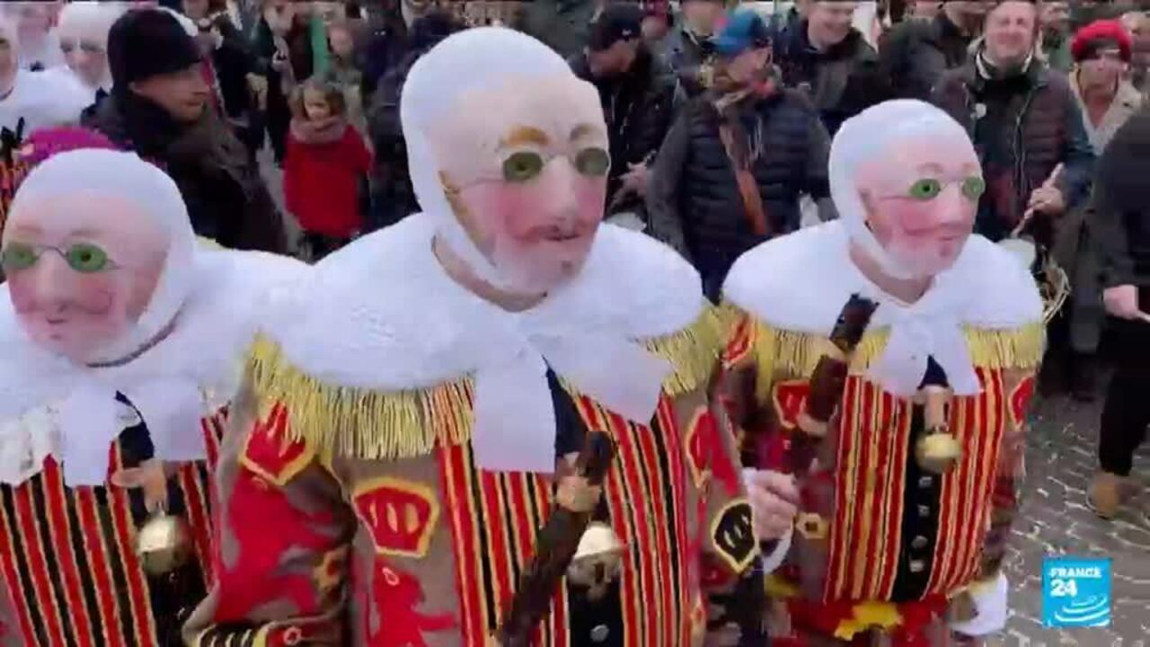 Belgique : retour du carnaval de Binche, une édition record - France 24
