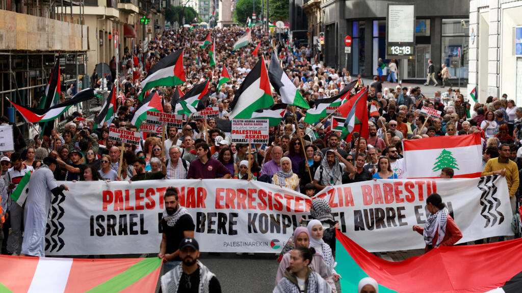 Manifestaciones en todo el mundo en apoyo a los palestinos al cumplirse ...