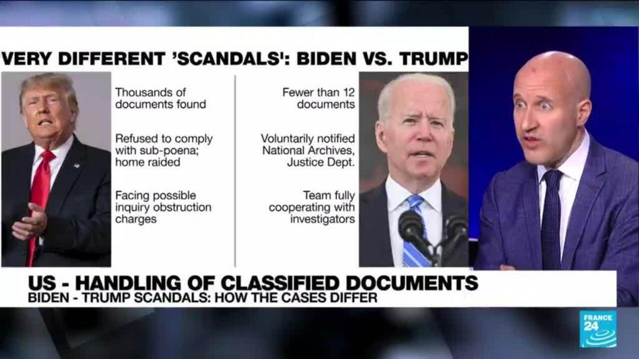 US handling of classified documents: Biden - Trump 'very different ...