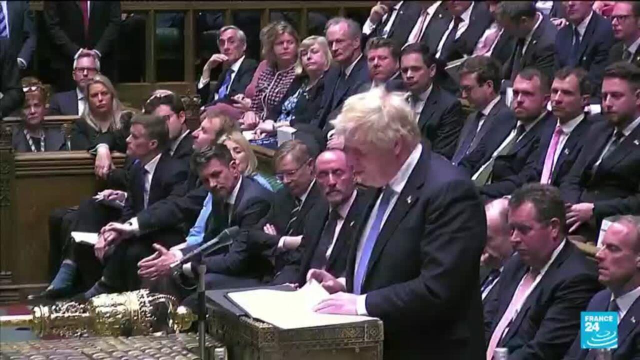 Party Gate : Boris Johnson dans la tourmente, le Parlement vote - France 24