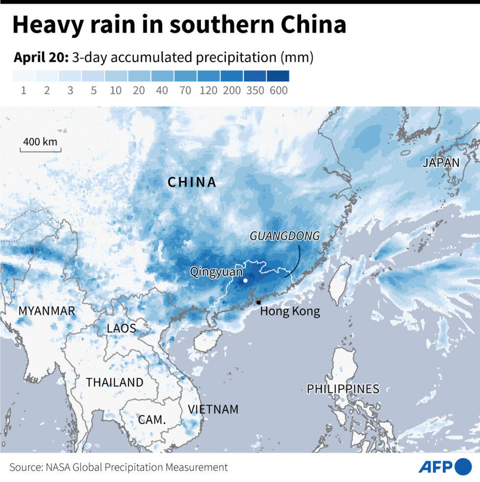 Southern China storms kill four, force mass evacuations