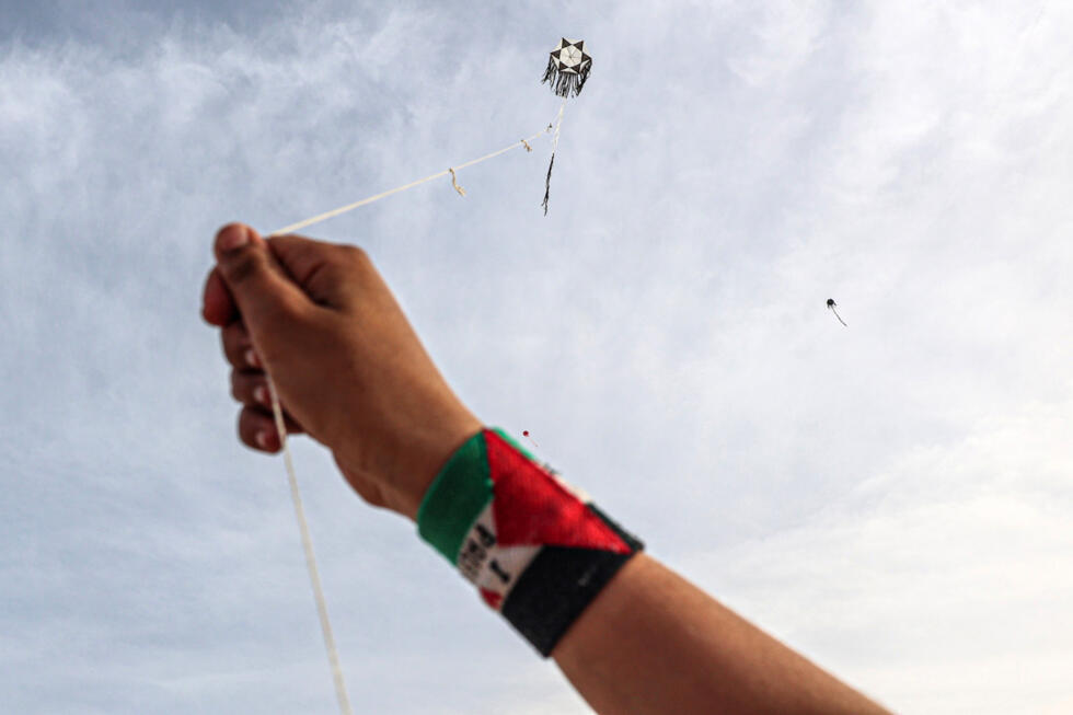 Gaza children fly kites to escape horrors of war