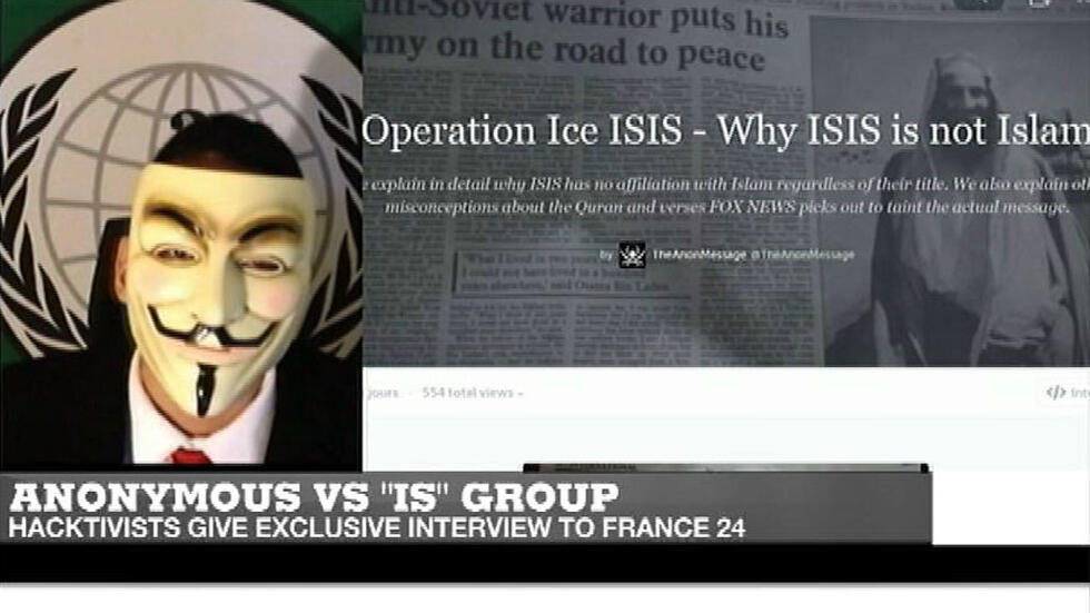 IS militants are 'gangsters' who hijack Islam, Anonymous says
