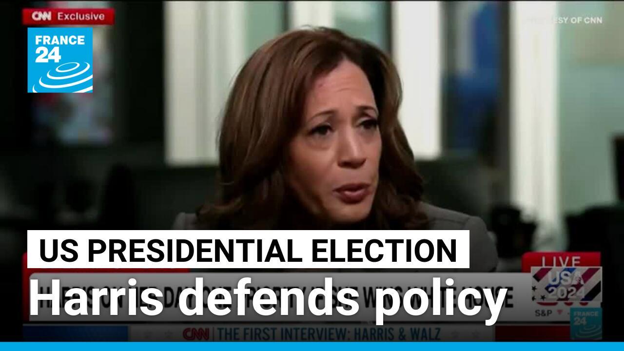 Harris defends shifts on policy in first interview of presidential ...