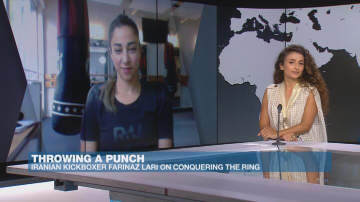 Iranian female kickboxer Farinaz Lari on conquering the ring - Middle ...