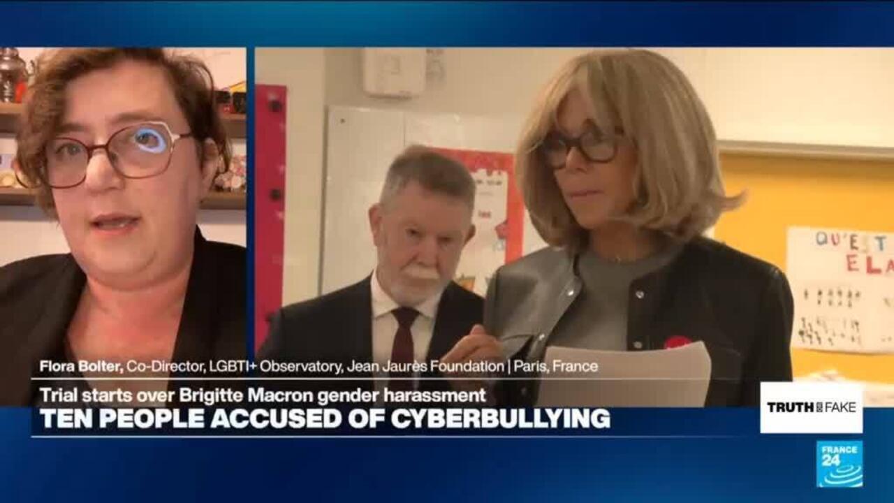 How did online rumours that Brigitte Macron was born male go viral?