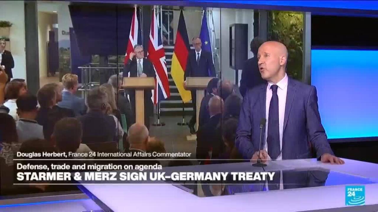 Starmer and Merz sign UK-Germany treaty - France 24