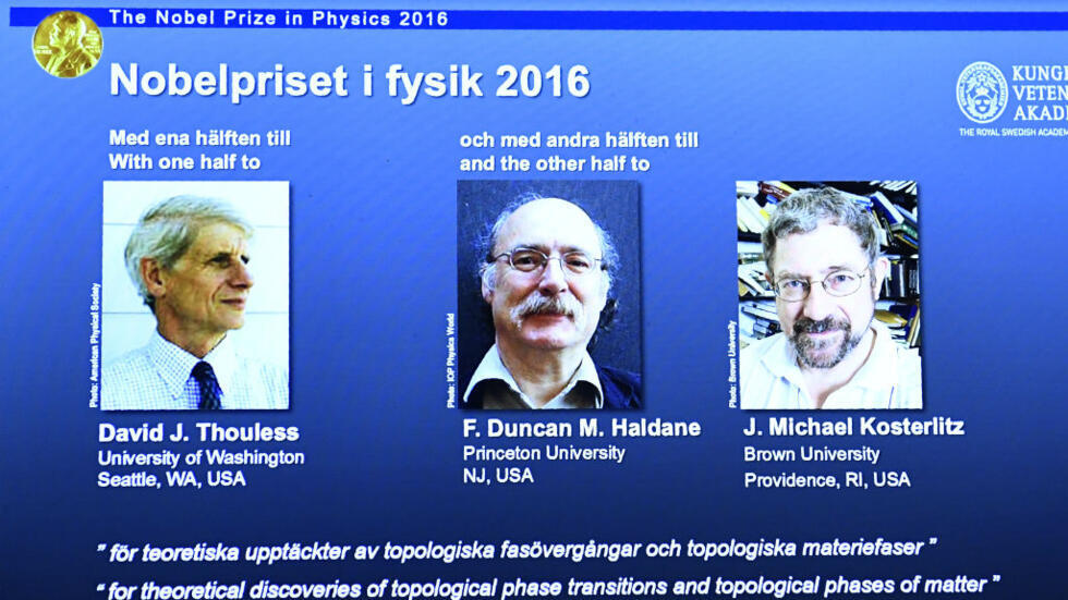 Thouless, Haldane and Kosterlitz win physics Nobel for strange matter