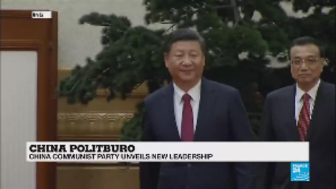 China unveils new leadership lineup as Xi handed new term