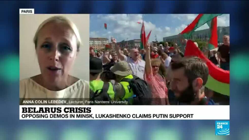 Lukashenko addresses supporters amid rival rallies in Belarus