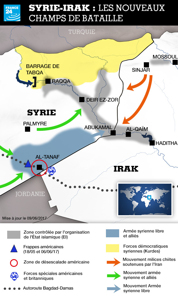 Infographie : les batailles à venir contre l'EI en Irak et en Syrie