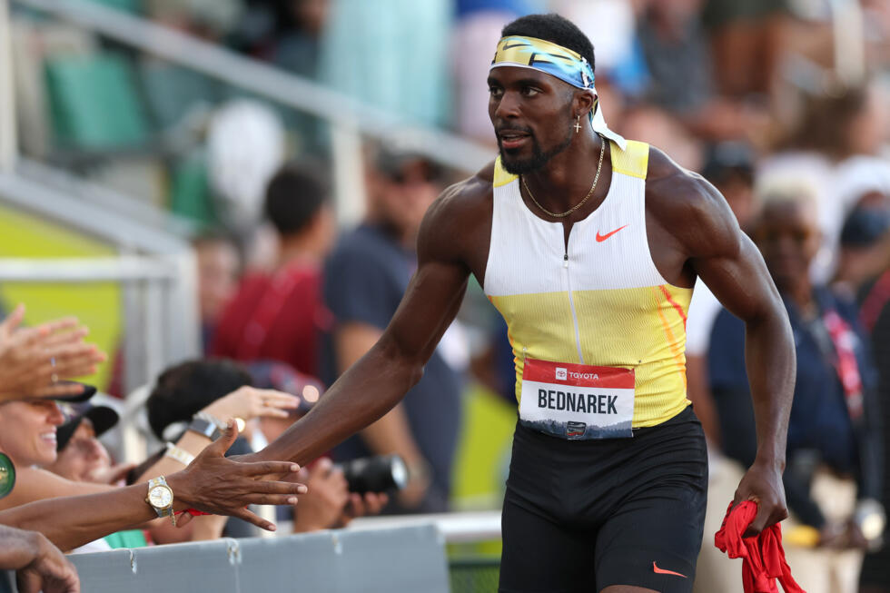 Jefferson-Wooden, Bednarek blaze to 100m titles at US trials