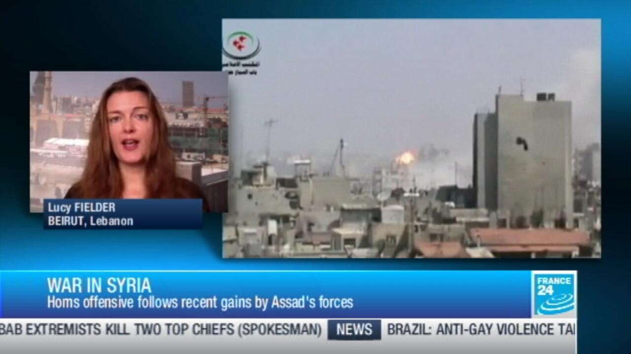 Syrian army launches major offensive on Homs