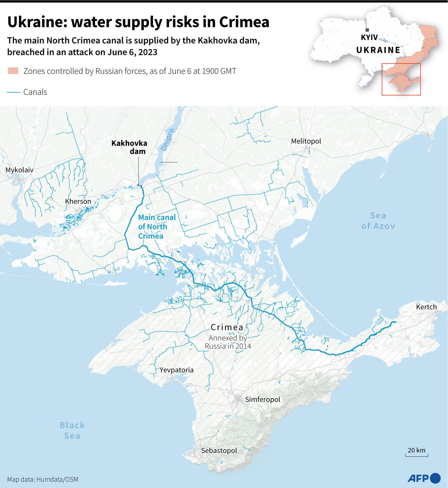 Thousands flee flooded homes after Ukraine dam destroyed