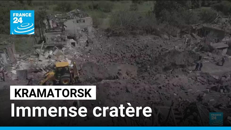 Kramatorsk : immense cratère et destructions dans une zone ...