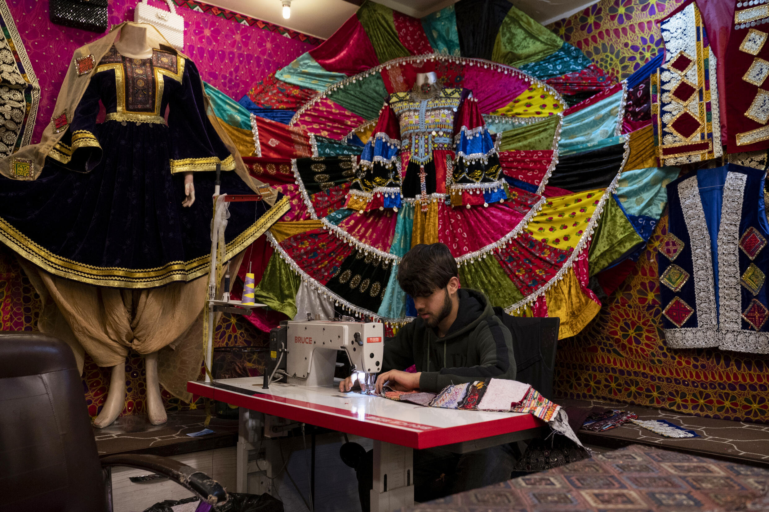 Afghan tailors outfit Eid celebrations with gleaming garb