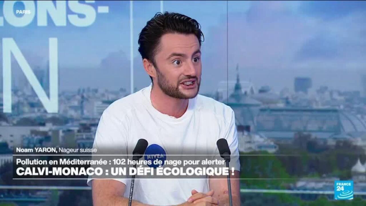 Calvi-Monaco à la nage : un défi écologique mené par Noam Yaron - France 24
