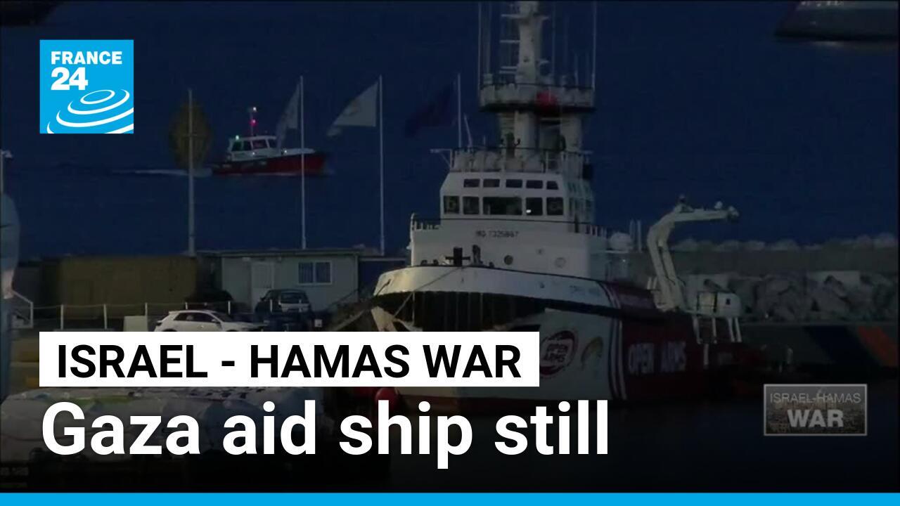 Gaza aid ship still waiting to sail from Cyprus - France 24