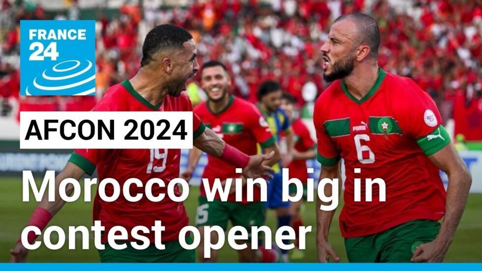 AFCON 2024: Morocco kick off campaign with convincing win over Tanzania ...