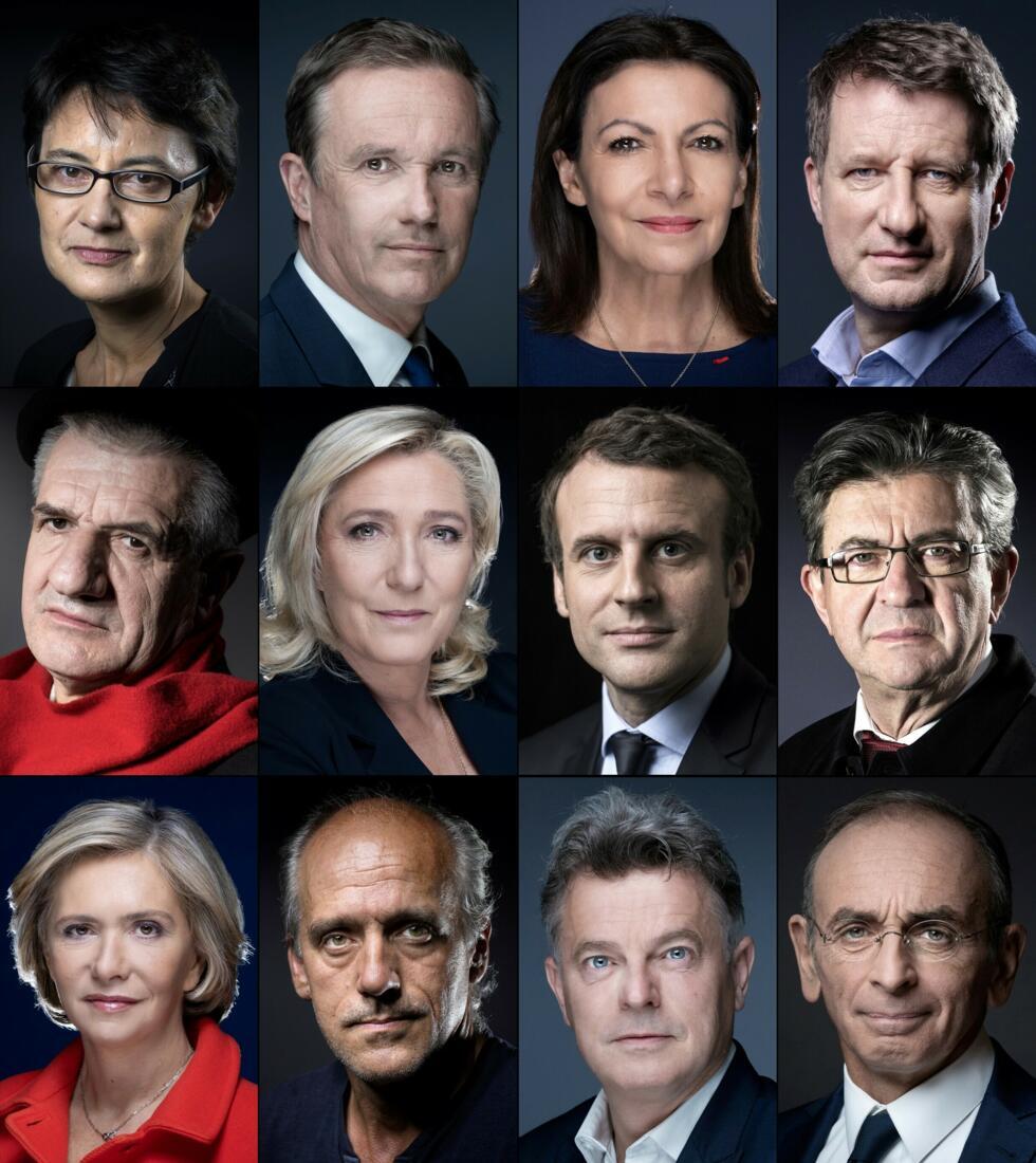 The 12 candidates in France's presidential election
