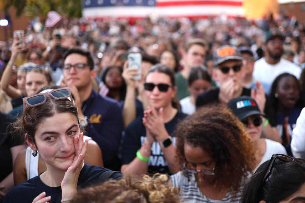 Harris gives defiant concession after stunning Trump win