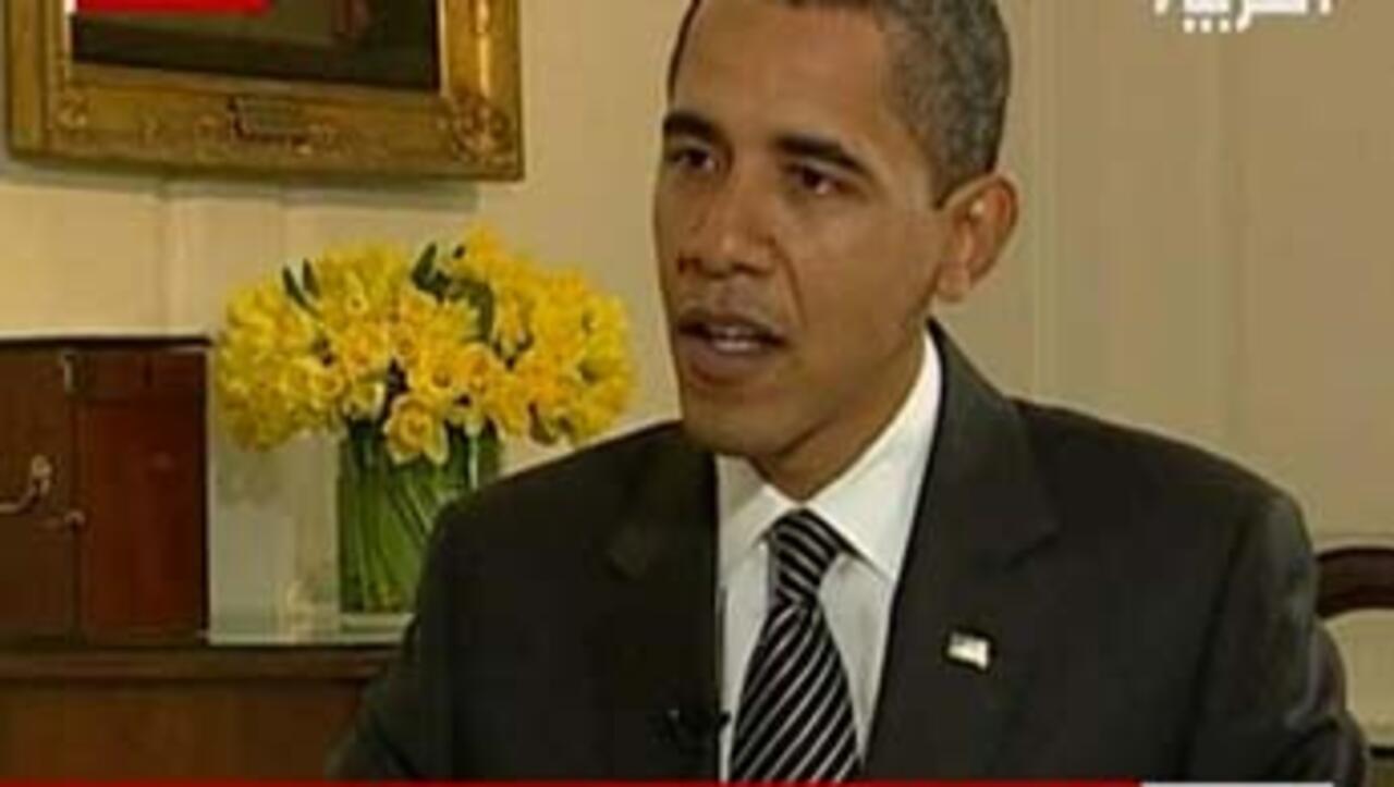 On Arabic TV, Obama pledges a broad approach to Mideast
