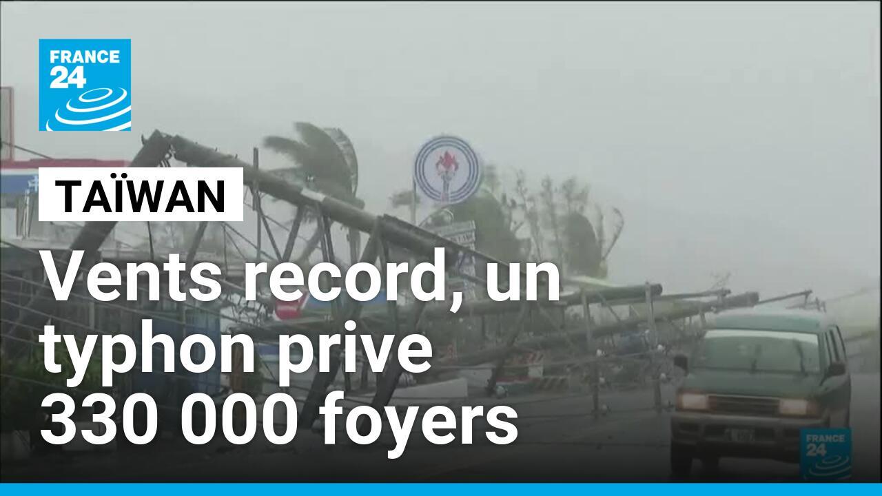 Taïwan : vents record enregistrés durant le passage du typhon Koinu ...
