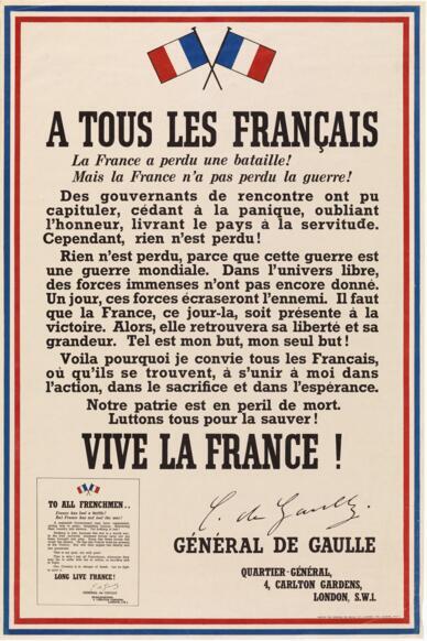 L'appel du 18-Juin, symbole de la résistance, va rejoindre l'armoire de fer aux Archives nationales