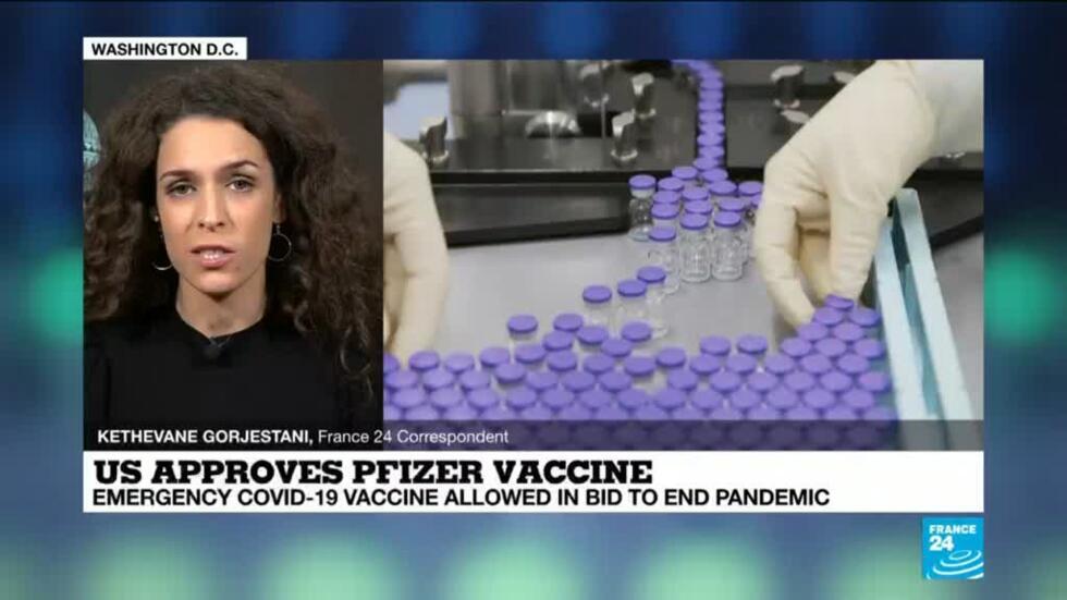 US Food and Drug Administration approves Pfizer Covid-19 vaccine