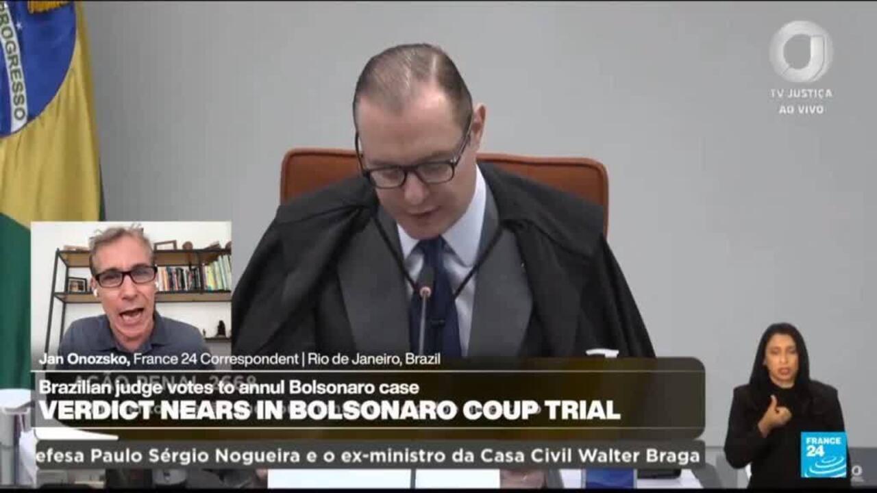 Brazilian judge votes to annul Bolsonaro coup plot case - France 24