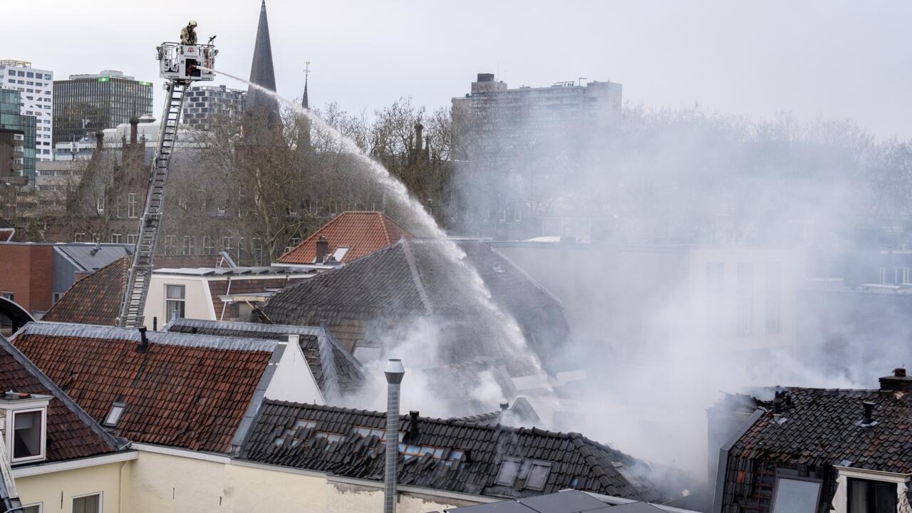 'Gigantic explosion', fire in Dutch city, four hurt