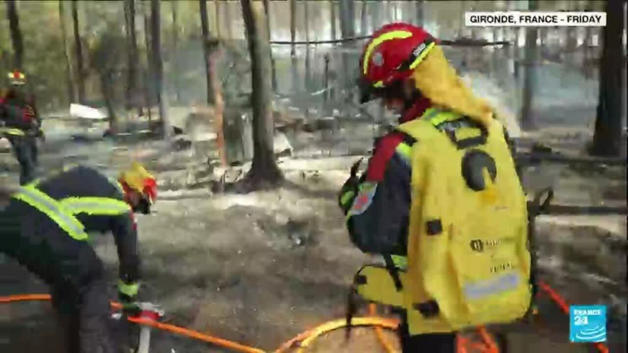 'Extreme vigilance' as vast southwestern France fire slows