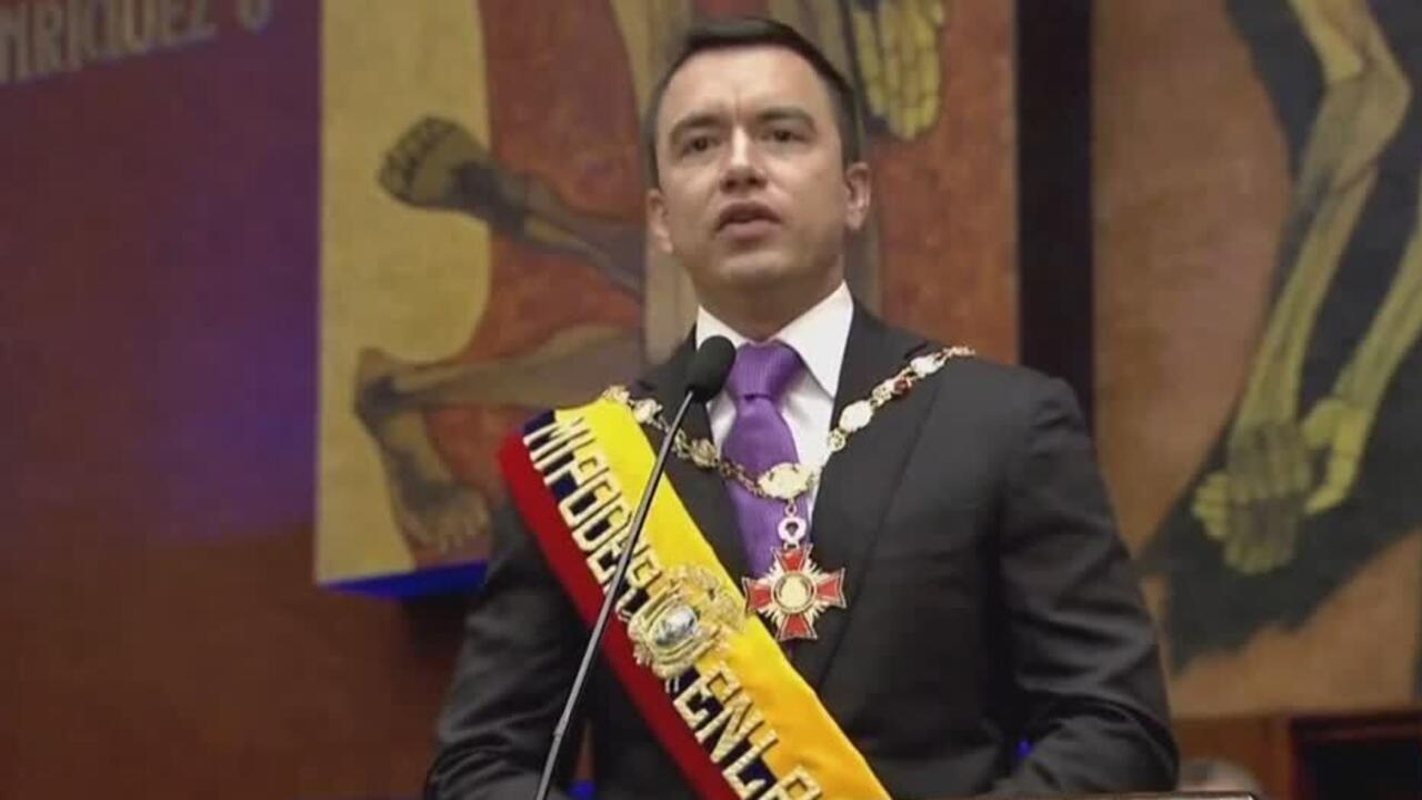 Ecuador: Daniel Noboa toma posesión de un nuevo mandato presidencial ...