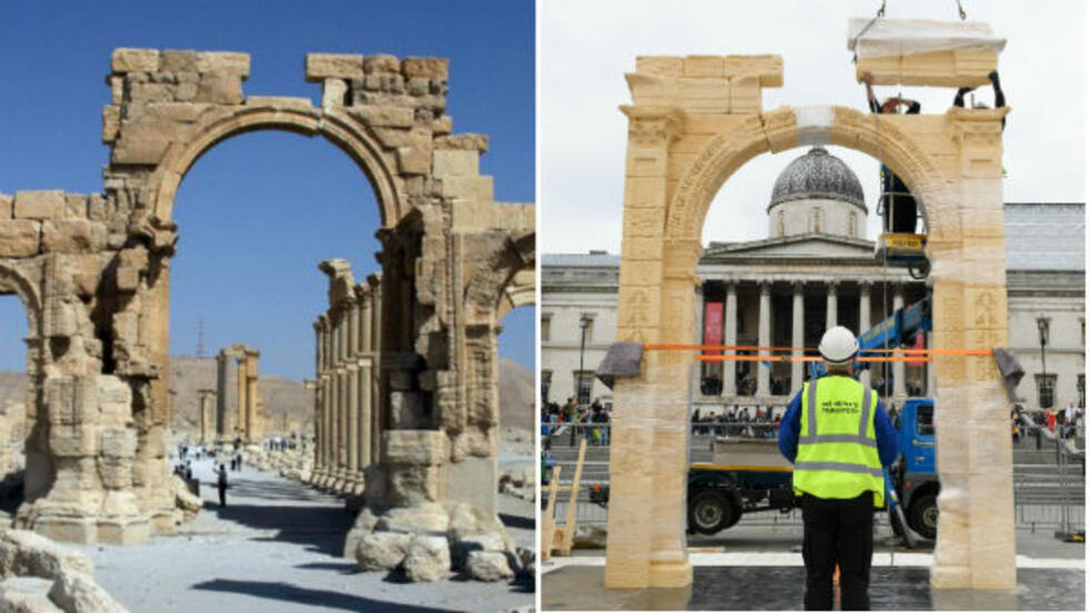 Palmyra’s Arch of Triumph rises from the ashes in London