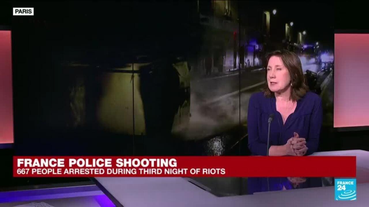 Fourth night of violence in France after deadly police shooting of teen