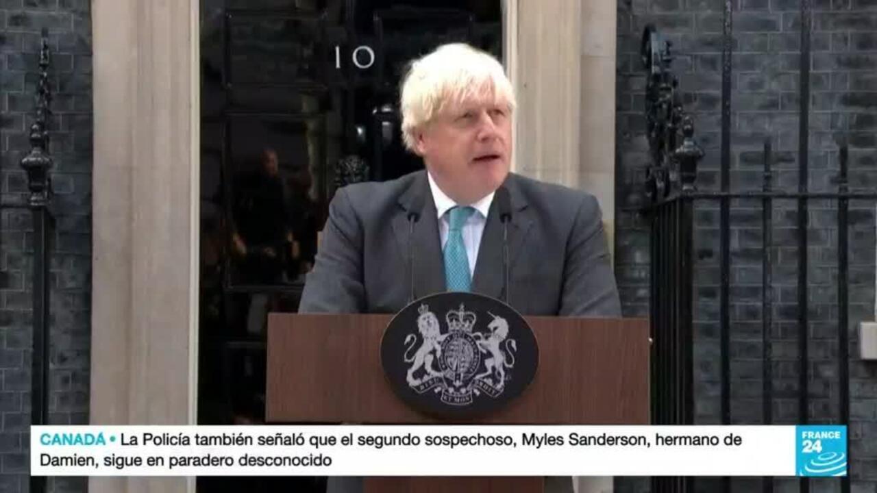 Boris Johnson dio su último discurso y presentó formalmente su dimisión ...