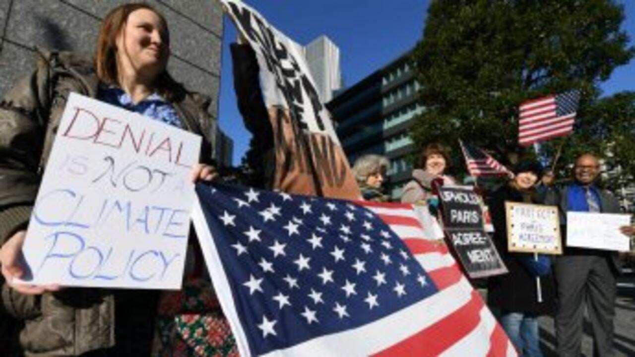 US officially tells UN it wants out of Paris climate deal