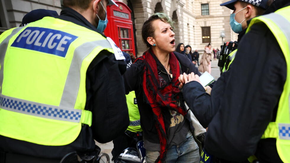 Dozens arrested in London anti-lockdown protests