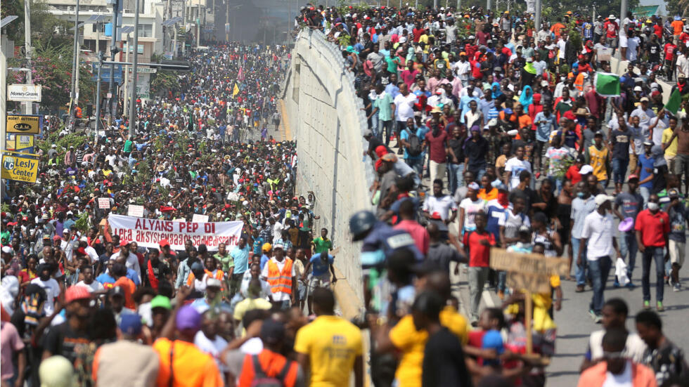 Masivas protestas contra el presidente de Haití, Jovenel Moïse