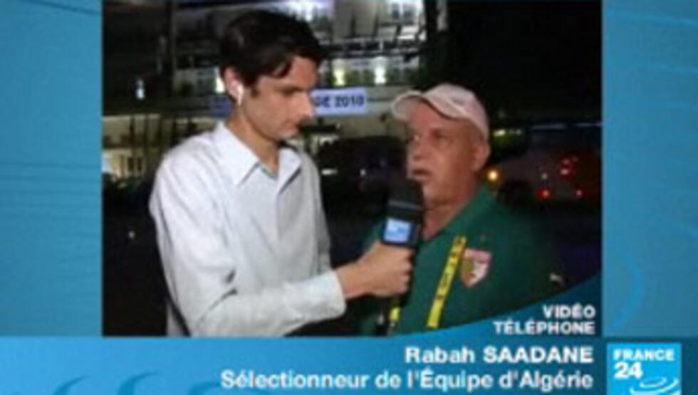Le sélectionneur algérien Rabah Saadane satisfait de son équipe