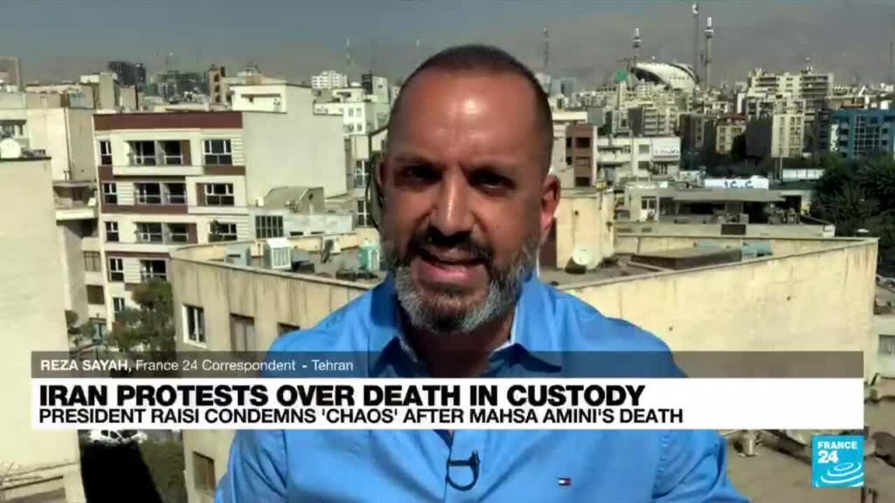 Iran's hardline president Raisi condemns 'rioters' as protests spread ...