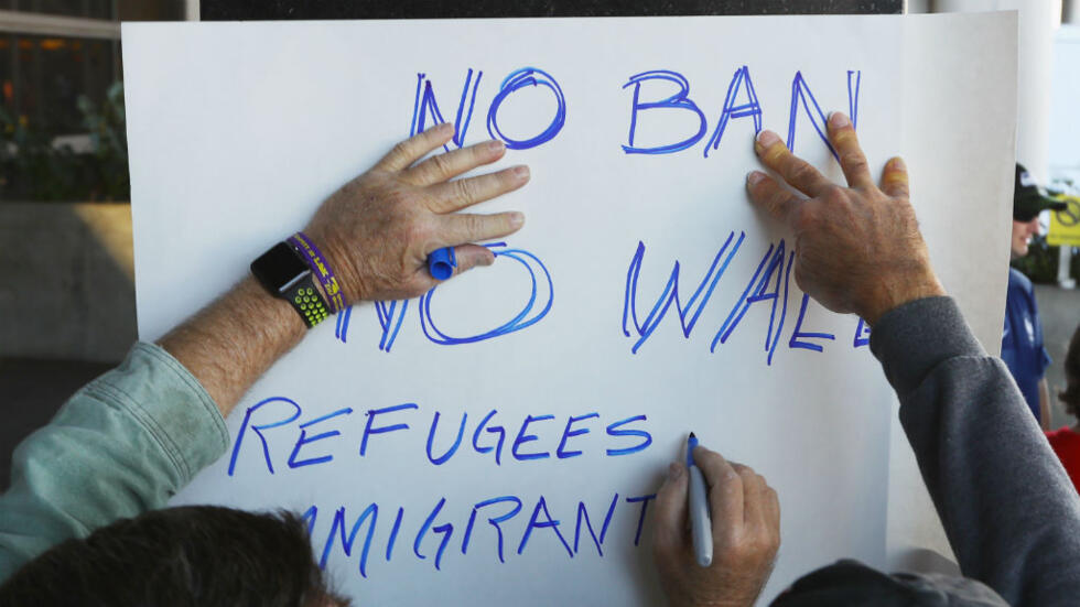 Trump faces wave of international criticism over travel ban