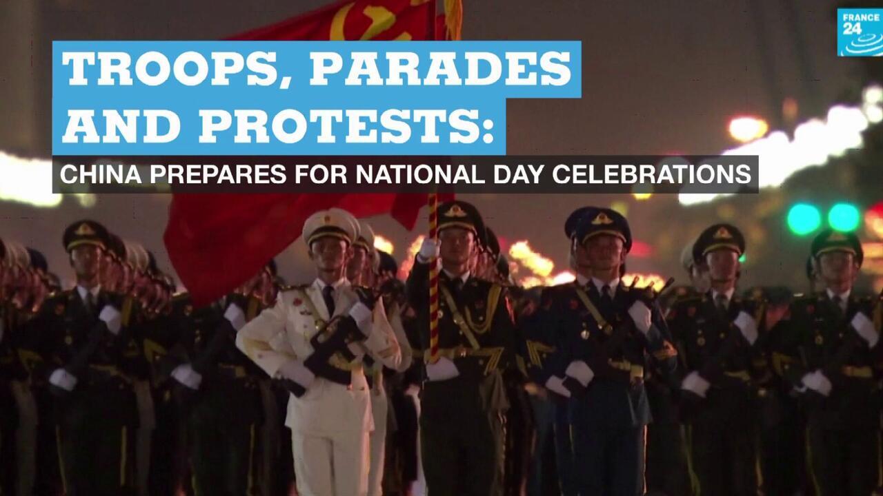 Troops, parades and protests: China prepares for National Day ...