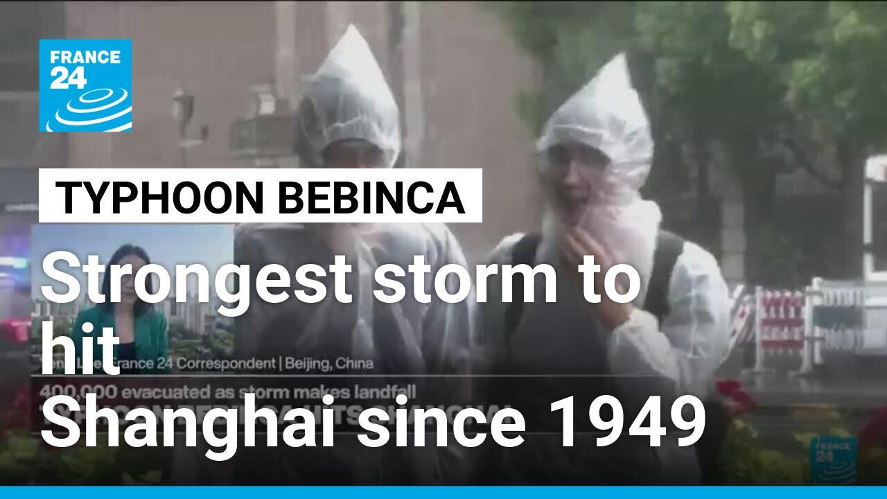 Typhoon Bebinca lashes Shanghai in strongest storm to hit city since ...